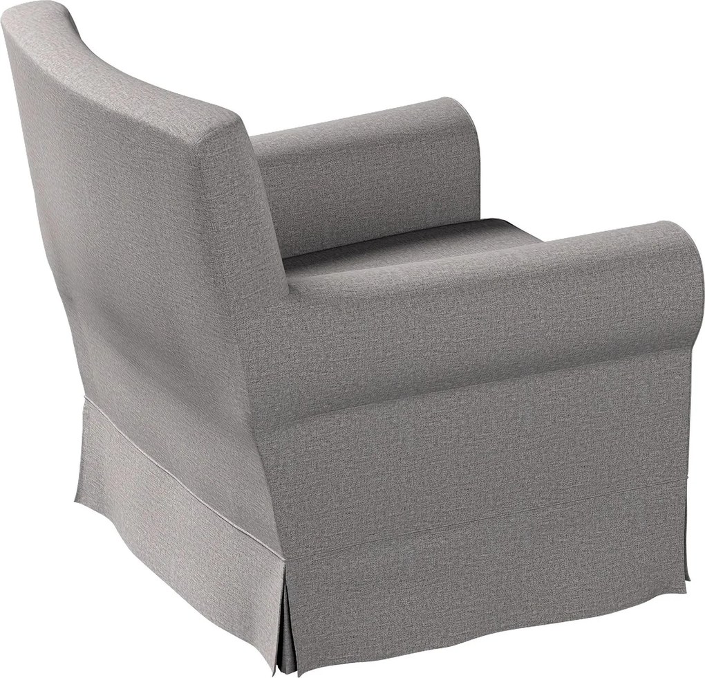 Potah na křeslo IKEA Ektorp Jennylund barva šedá látka pletený vzor