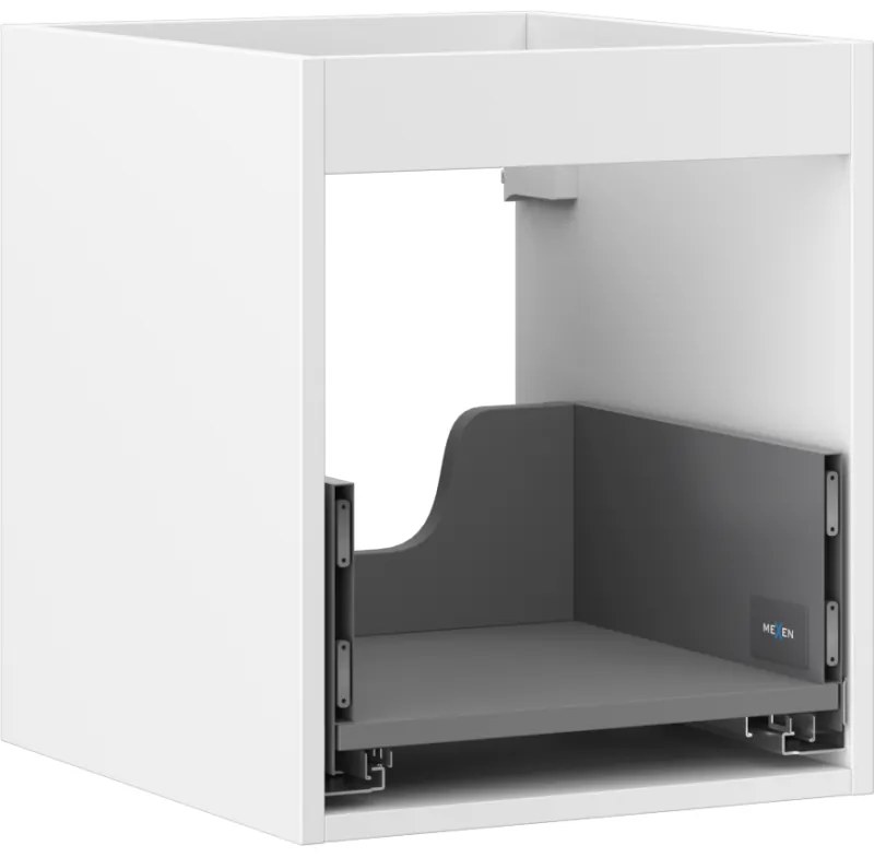 Mexen Box-A, závěsná skříňka 40 cm, 1 zásuvka, bílá matná, 91AX0-0400-470-1-01