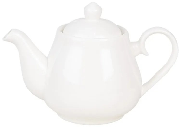 Bílá porcelánová konvice na čaj Albart – 800 ml