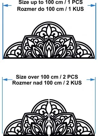 Dřevěný obraz na zeď poloviční mandala I SENTOP PR0370