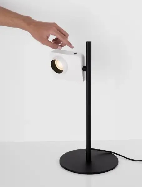 LED stmívatelná bílá stolní lampa Kedros