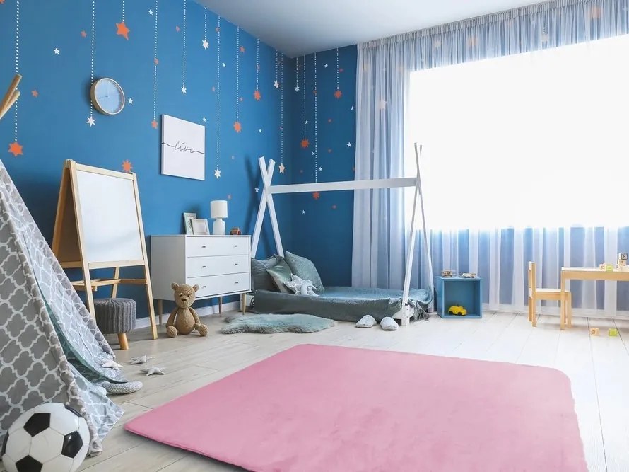 TZ Růžový obdélníkový koberec Rabbit Rozměr: 120x160 cm