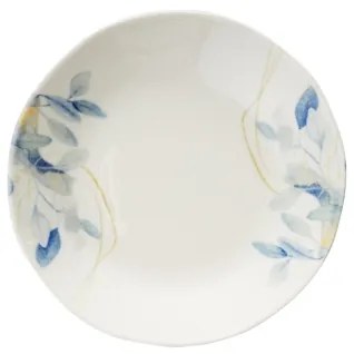 Jídelní sada 24 ks bílá/modrá/porcelán