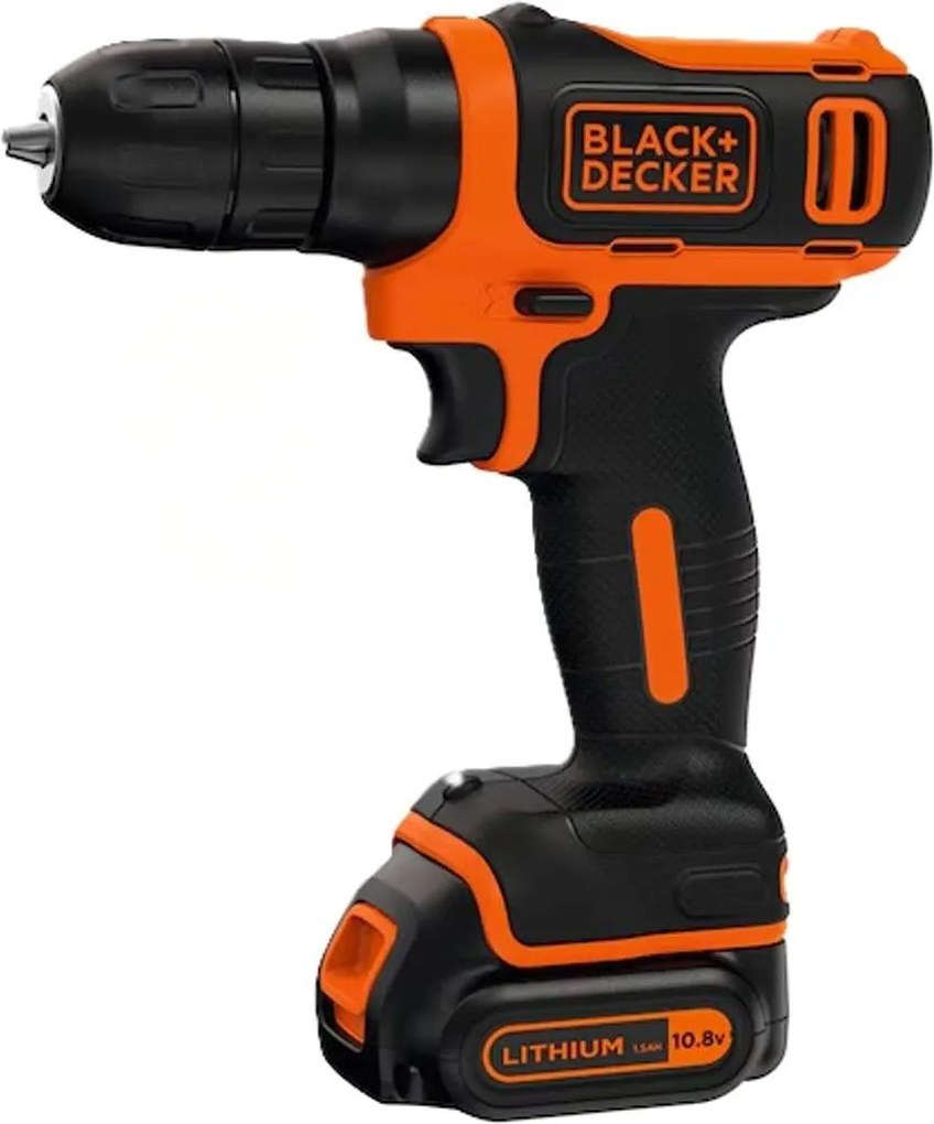 BLACK+DECKER - 10,8V AKU vrtací šroubovák, 1x aku 1,5 Ah Li-Ion, nabíječka BDCD12-QW