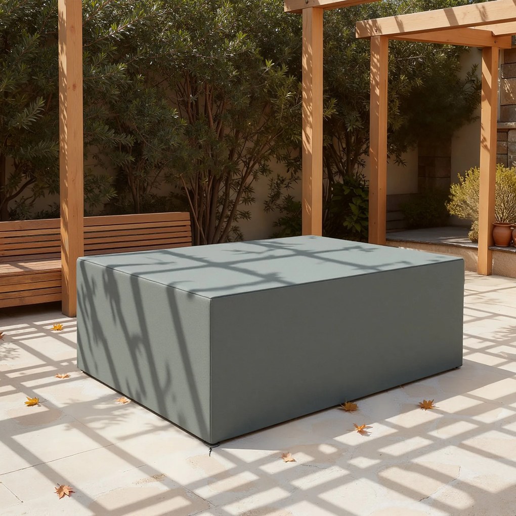 Outsunny Ochranný kryt na zahradní nábytek Zimní nepromokavý kryt Oxfordský kryt 275 x 205 x 90 cm Tmavě šedý