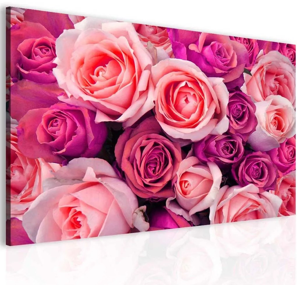 Malvis ® Obraz růžová fantazie Velikost (šířka x výška): 120x80 cm