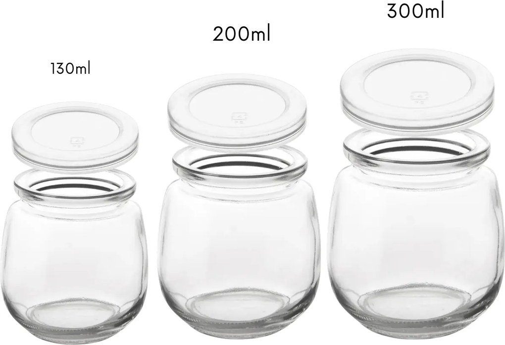 Orion 4 sklenice na jogurt / dezert s víčkem 4ks x 200ml YOGO