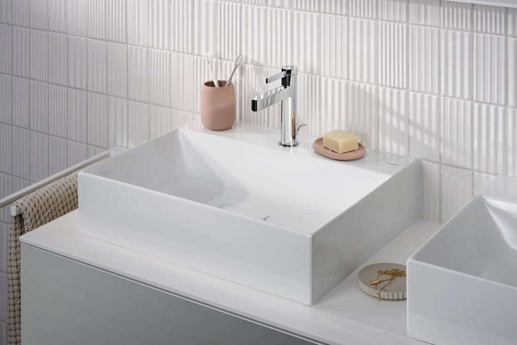 Hansgrohe Finoris, umyvadlová baterie 110, s výpustí, EcoSmart, chromová, 76020000