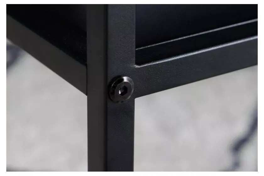 Massive home | Konferenční stolek DURA STEEL 70 CM černý kov