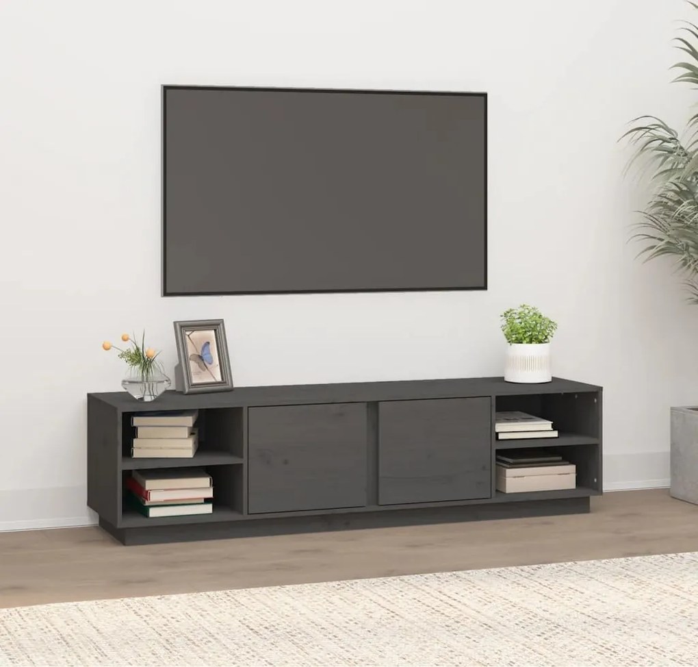 vidaXL TV skříňka 156 x 40 x 40 cm masivní borové dřevo [814458] Barva: Bílá