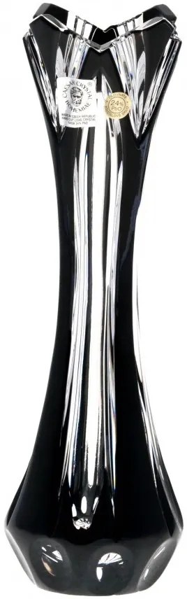 Váza Lotos I, barva černá, výška 205 mm