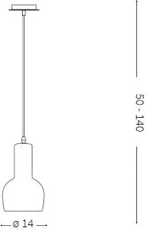 Závěsné svítidlo Ideal Lux Oil-3 SP1 cemento 110431 šedé