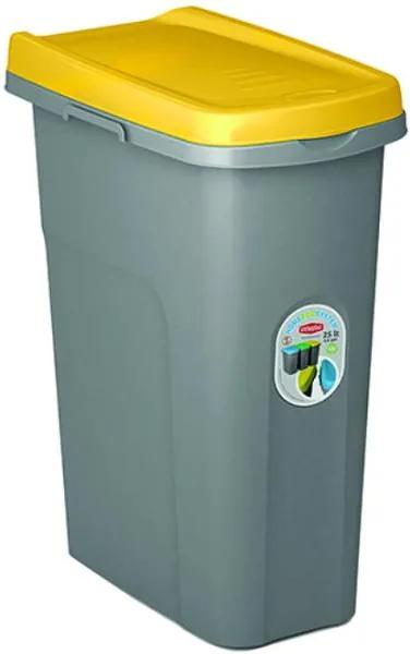 Odpadkový koš TERRY HOME ECO SYSTEM 25 L žluté víko