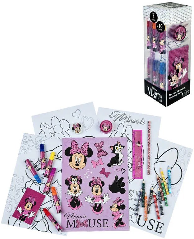 _Ostatní 1_ Školní potřeby Disney Minnie Mouse velký set 35ks s omalovánkami miuw2255