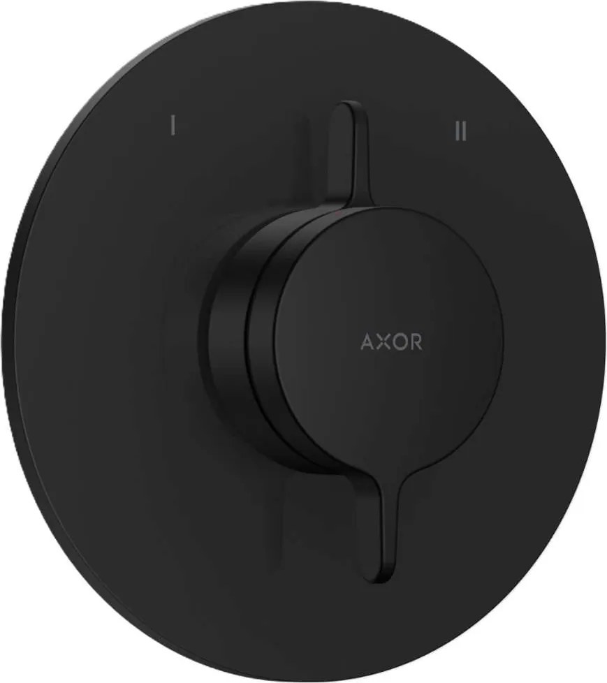 Axor One - Baterie pod omítku, pro 2 spotřebiče, matná černá 48415670