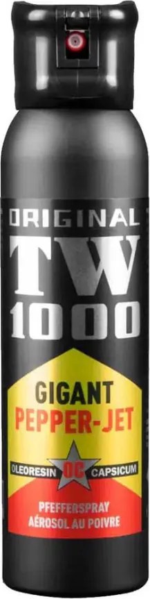 TW1000 Pepřový sprej Jet Gigant s pojistkou a pružinovým vyklápěcím uzávěrem 150 ml