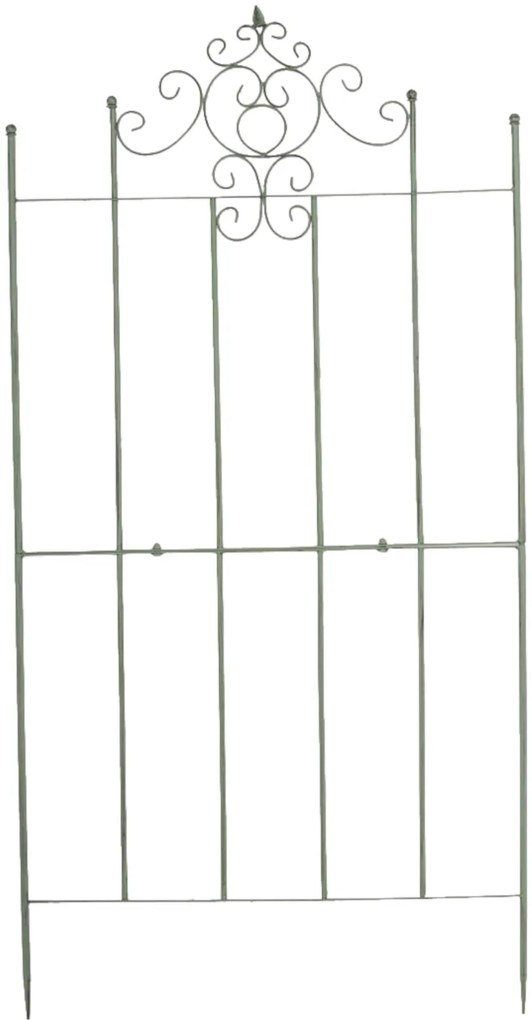 2x Mřížka na popínavé rostliny Paula - 180 x 85,5 cm - Zelená antik