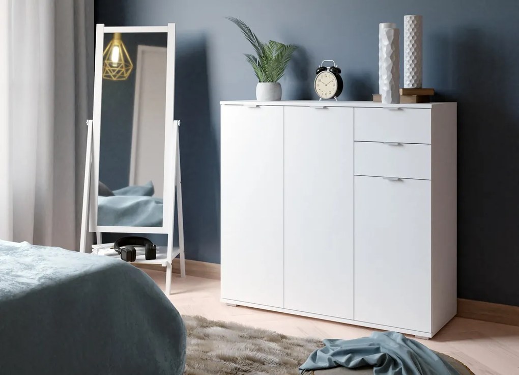Casarredo Komoda ADELI 3D2S bílá mat