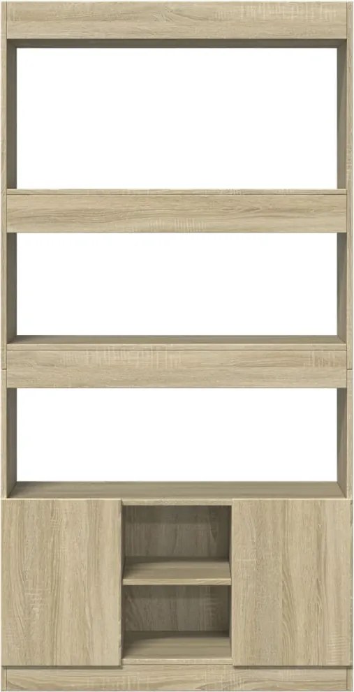 Skříň highboard dub sonoma 92 x 33 x 180 cm kompozitní dřevo 3309620