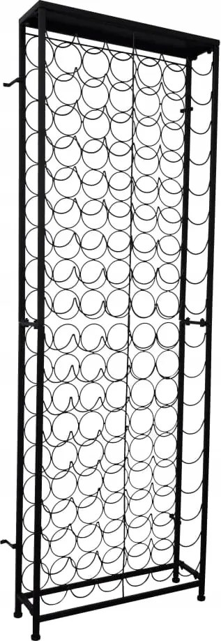 Stojan na víno na 108 lahví, kovový