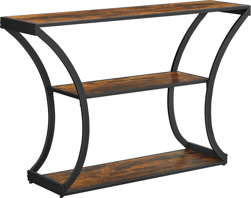 XXXLutz KONZOLOVÝ STOLEK, hnědá, černá, dřevo, kov, 120/30/80 cm Boxxx - Online Only konferenční stolky - 002543013201
