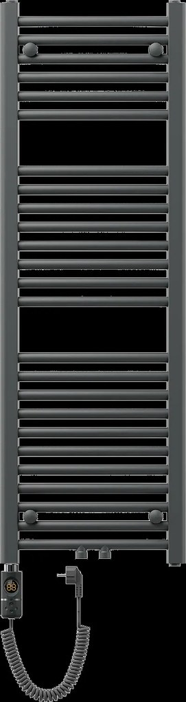 Mexen Ares, elektrické topné těleso 1200x400 mm + topná tyč 600 W, antracitová, W102-1200-400-2600-66