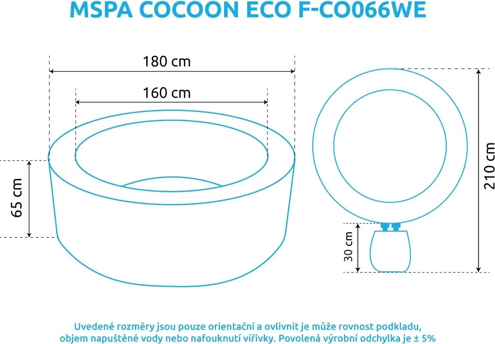 Mspa | Vířivý bazén MSPA Cocoon F-CO066WE | 11400307