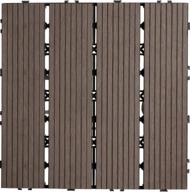zámkové palubní dlaždice plastové dřevo 27 balení 30,5 × 30,5 cm