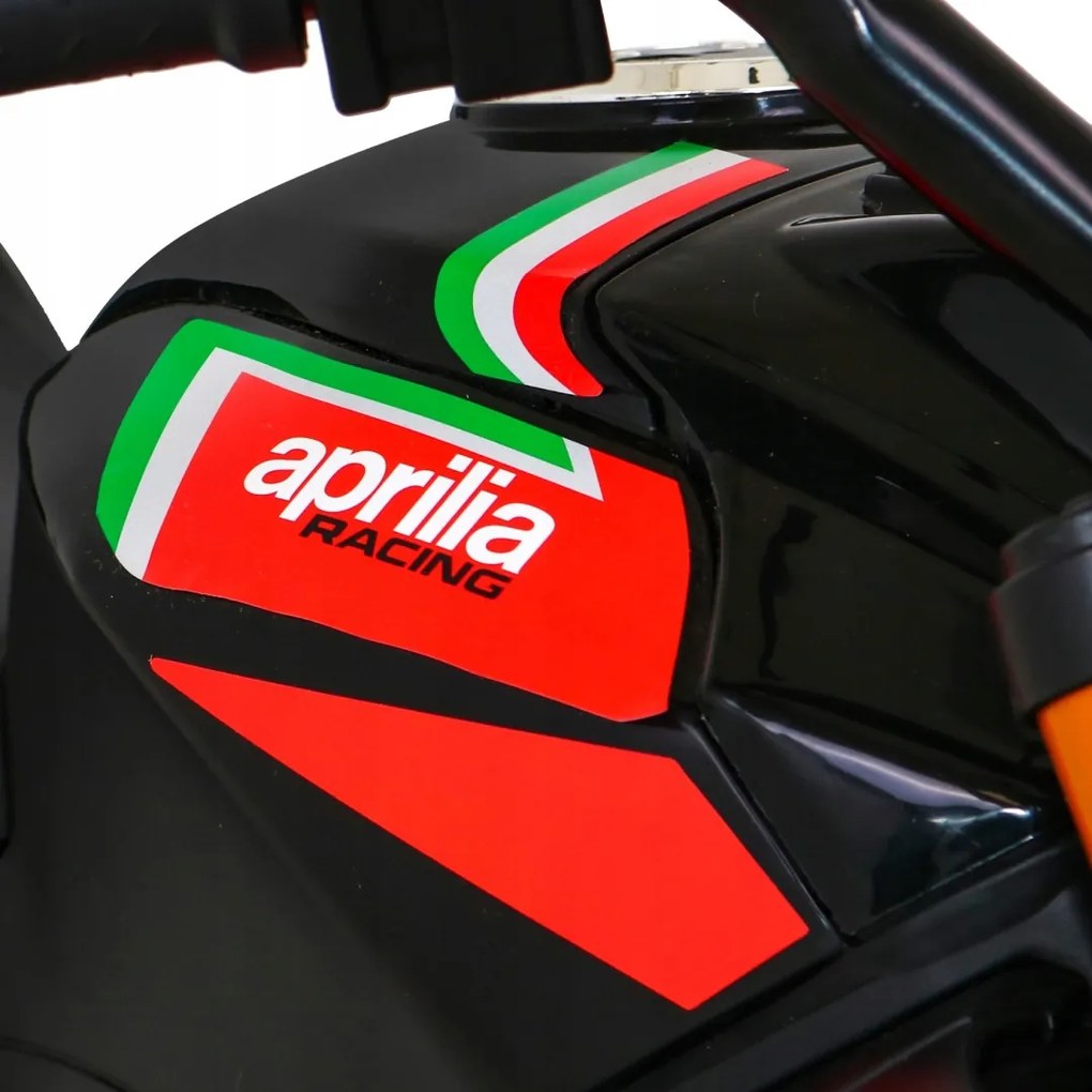 Dětská elektrická motorka Aprilia Tuono V4 Černá