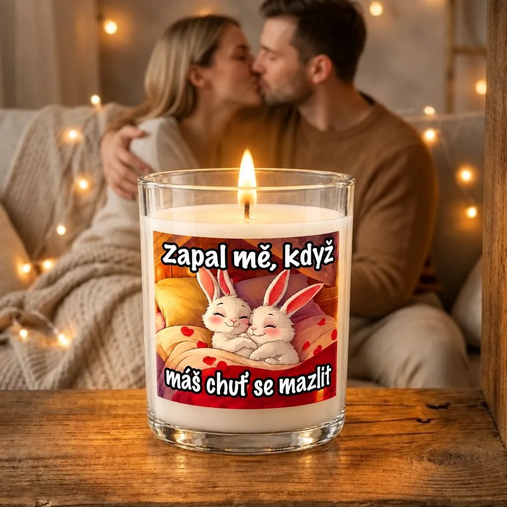 Ahome CZ Krásná svíčka Zapal mě, když máš chuť se mazlit