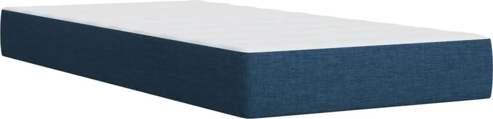 Box spring postel s matrací modrá 80x200 cm textil 3290314
