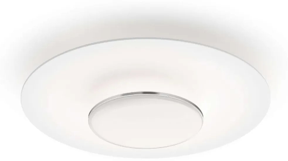 Philips Osvětlení - Stropní LED svítidlo, průměr 50 cm, 4000 K, 40 W, stmívatelné, bílá/chrom 929003316301