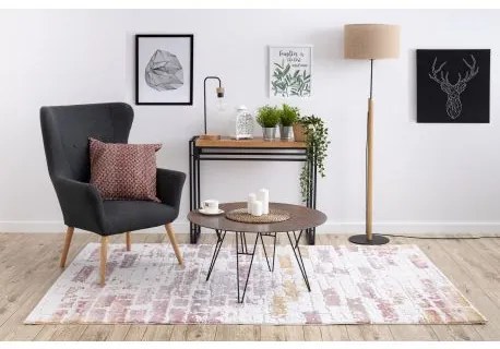 koberec AKRYL DIZAYN 125/5057 růžový velikost 100x300 cm | krásné koberce cz