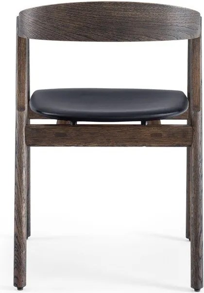 Hnědá jídelní židle z dubového dřeva Muna – Gazzda