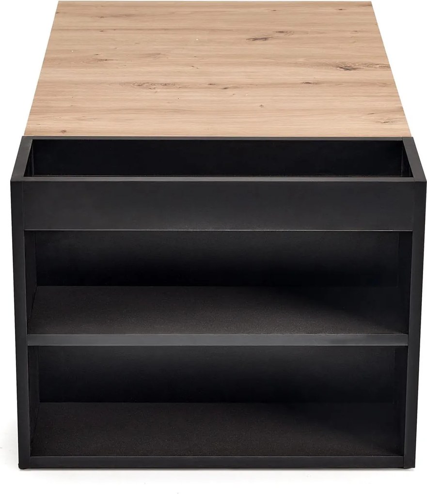Konferenční stolek MURCIA 100 cm dub artisan/černý