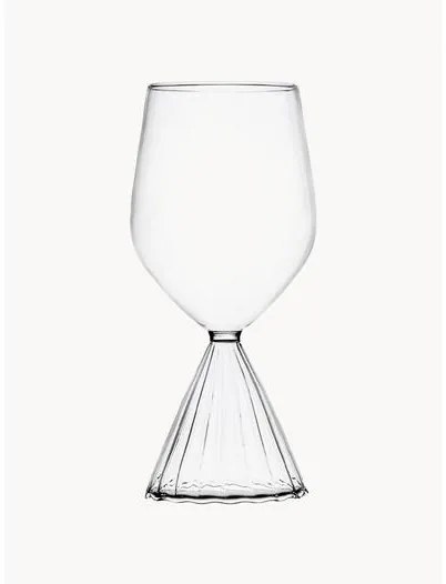 Ručně vyrobené sklenice na bílé víno Tutu, 2ks