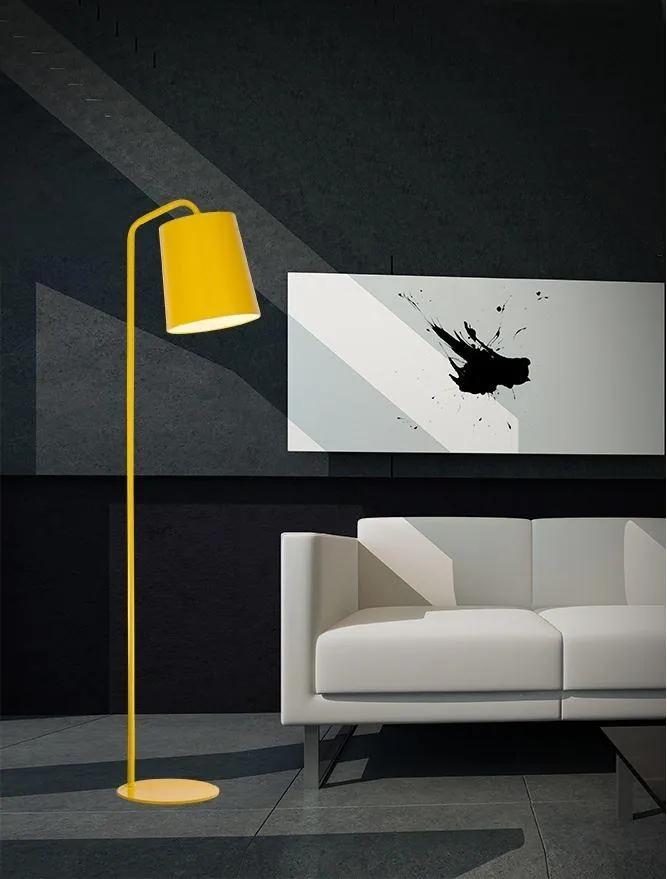 Nova Luce Stojací lampa STABILE, kov, E27 1x12 W Barva: Žlutá