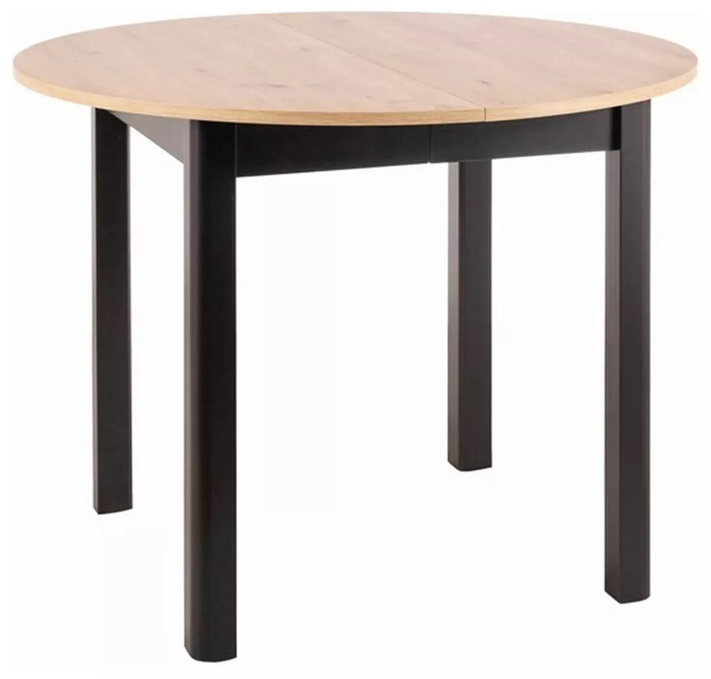 Rozkládací jídelní stůl Dante I 102/144 cm dub artisan/černý