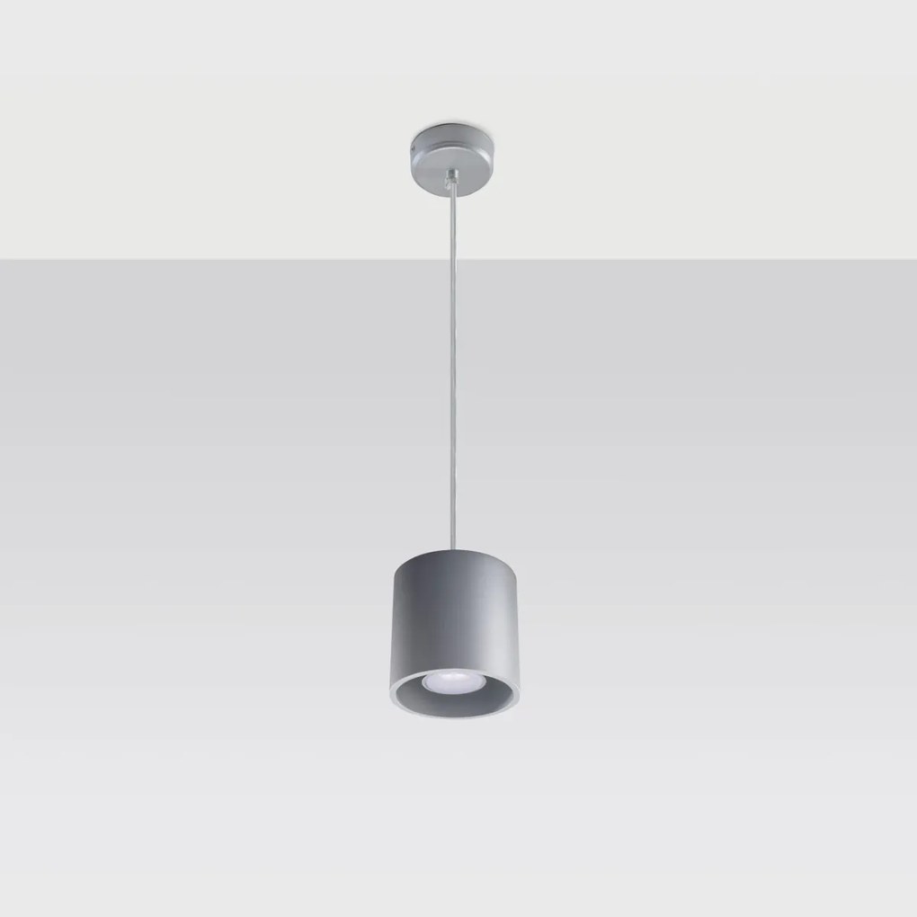 Sollux Lighting Závěsné svítidlo ORBIS 1 šedé