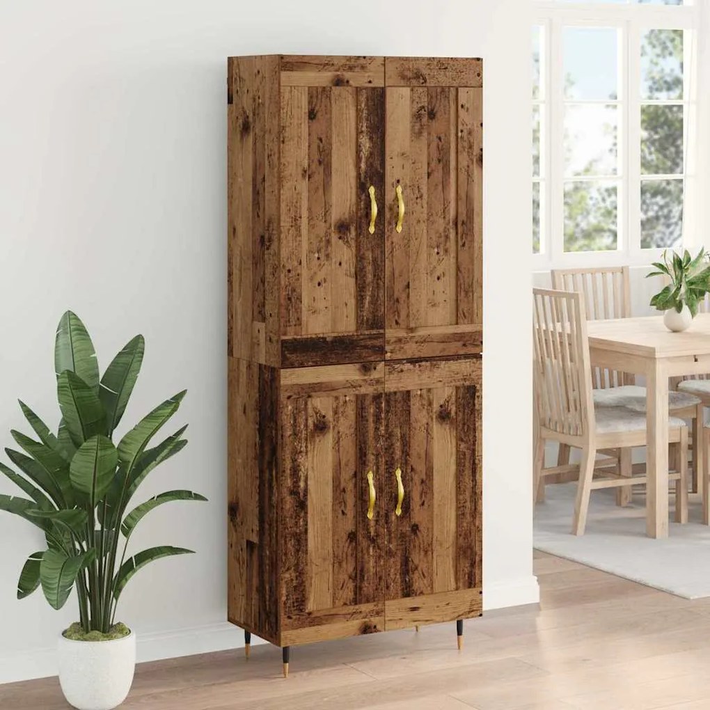 Vysoký bufet Staré dřevo 69,5 x 34 x 90 cm Kompozitní dřevo 3402739