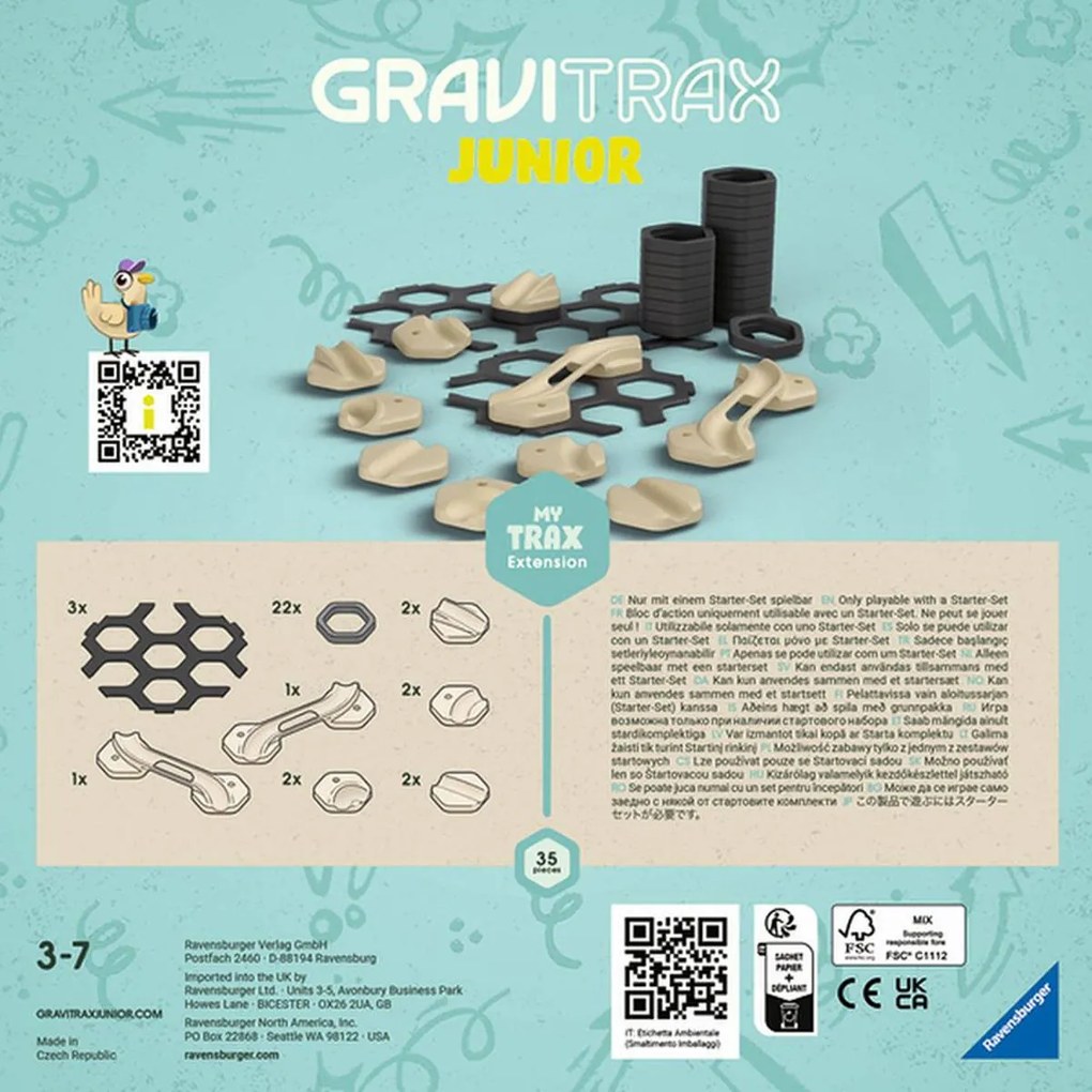 RAVENSBURGER Stavebnice GraviTrax Junior Dráha rozšíření ke koulodráze 2427401
