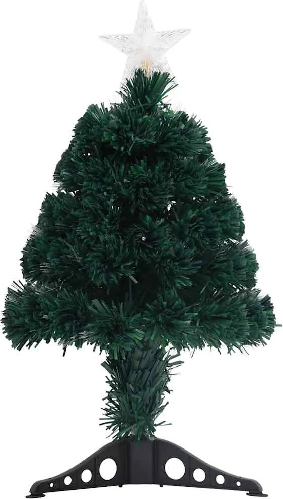 Předem osvětlený vánoční stromek se stojanem a LED 64 cm optické vlákno 328439