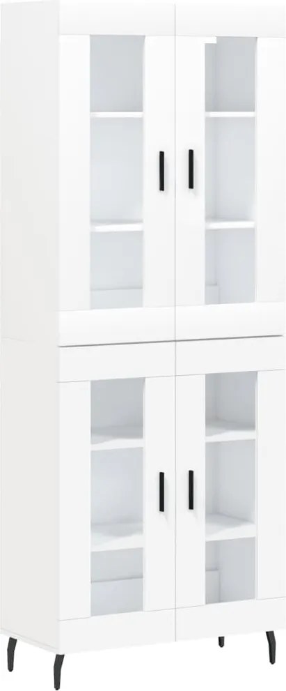 Skříň highboard bílá 69,5 x 34 x 180 cm kompozitní dřevo 3198289