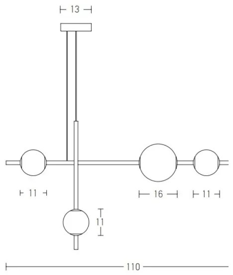 Zambelis 20131 - LED Stmívatelný lustr na lanku LED/18W/230V