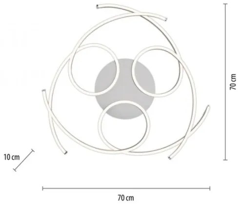 Paul Neuhaus 8165-55 - LED Stmívatelné stropní svítidlo DANILO 3xLED/12W/230V