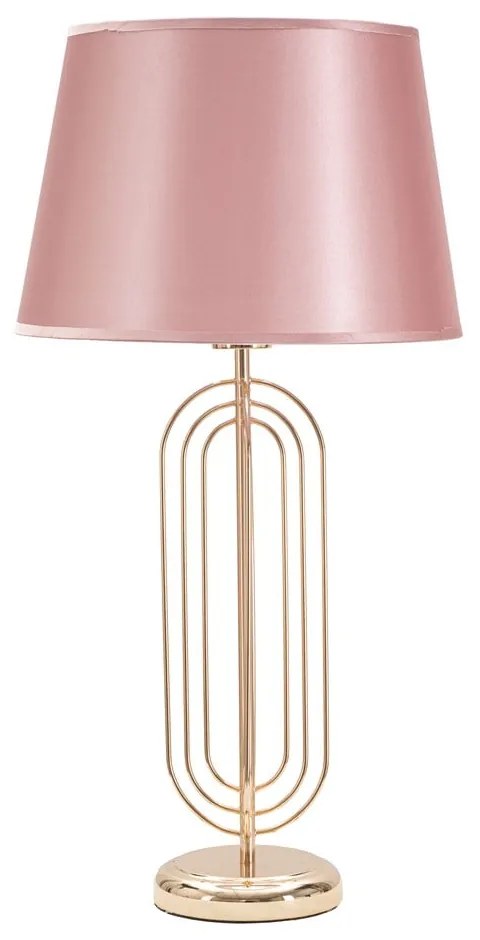 Růžová stolní lampa Mauro Ferretti Krista, výška 64 cm