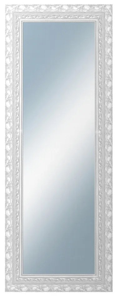 DANTIK - Zarámované zrcadlo - rozměr s rámem cca 60x160 cm z lišty ROKOKO stříbrná házená (2881)