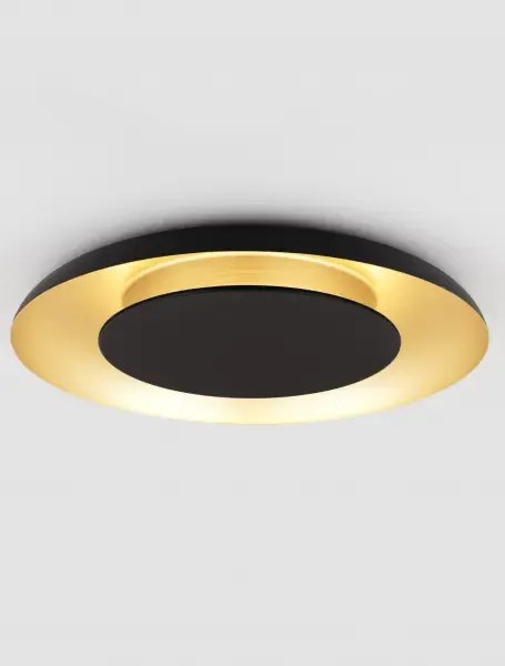 LED stmívatelné černo-zlaté designové stropní svítidlo Epos