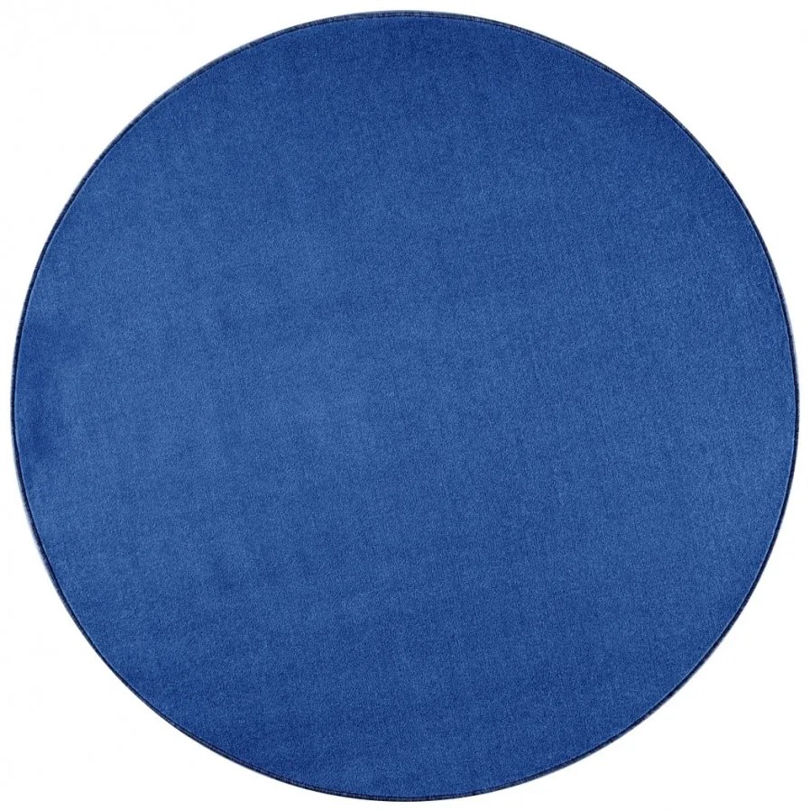 Hans Home | Kusový koberec Nasty 101153 Blau kruh, modrý - 133x133 (průměr) kruh