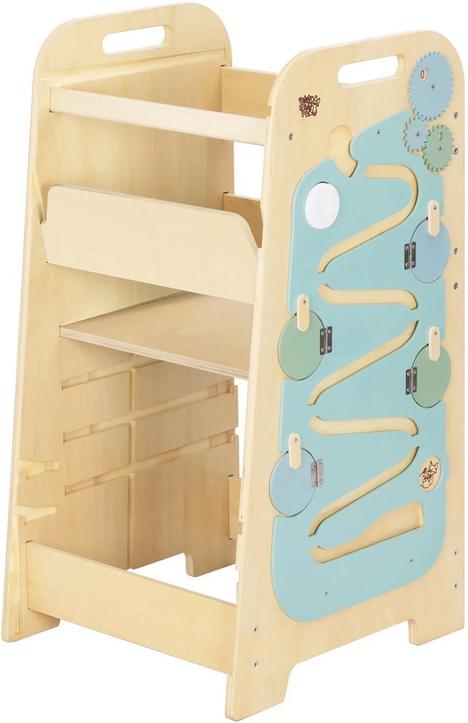 Busykids montessori učící věž 5in1 big mint